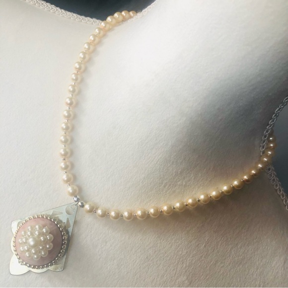 Hand Crafted | Jewelry | Handcrafted Repurpose Snow Queen Pearl Dome ...